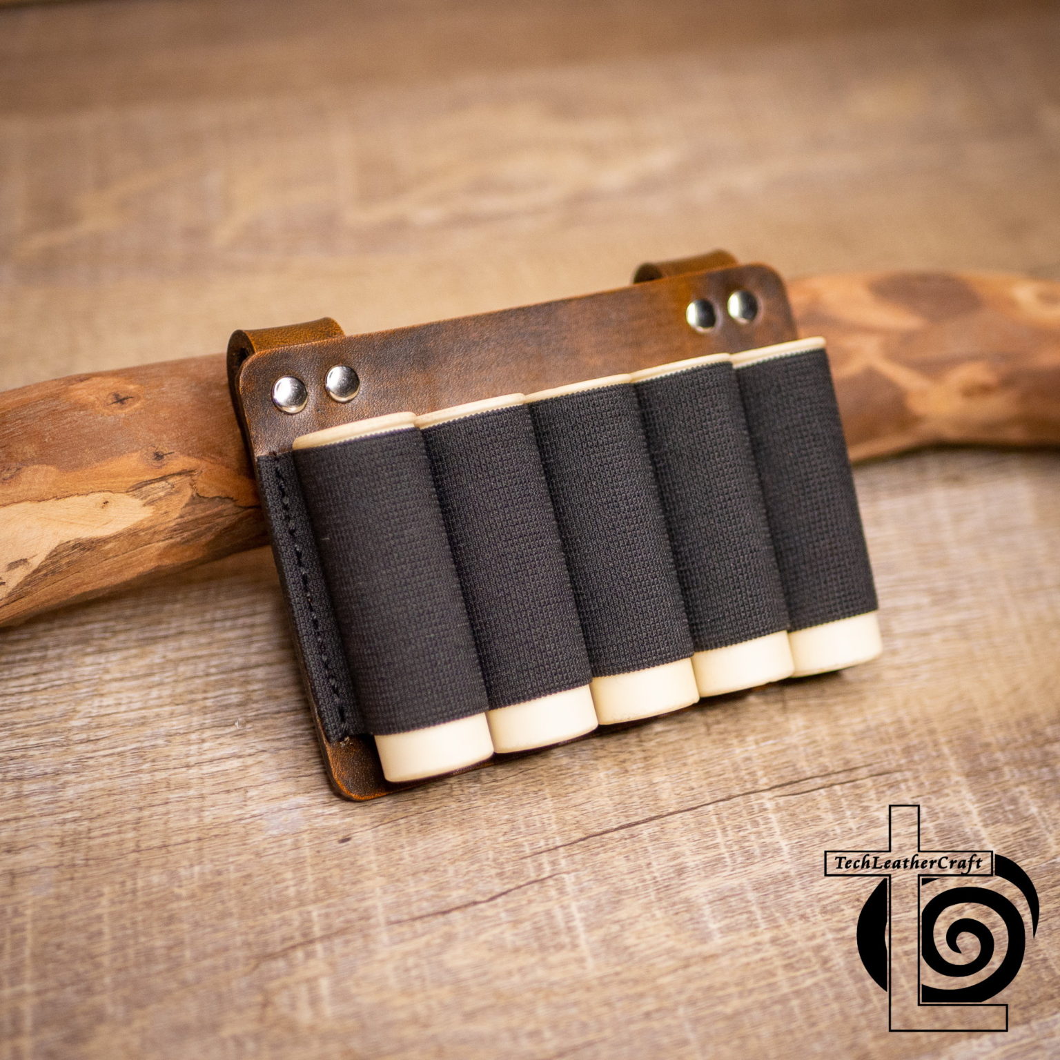 Leather Shotgun Shell Holder for Belt | TechLeatherCraft