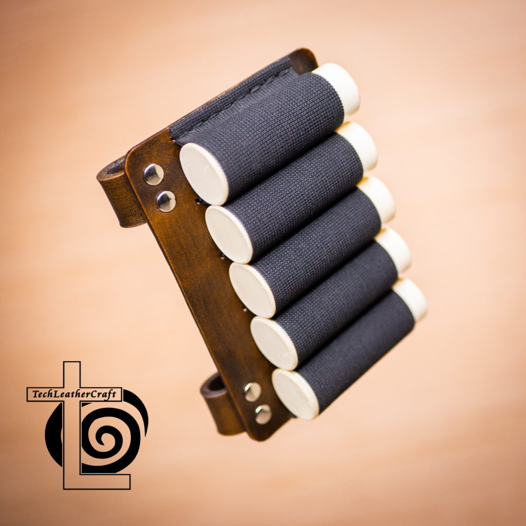 Leather Shotgun Shell Holder for Belt | TechLeatherCraft