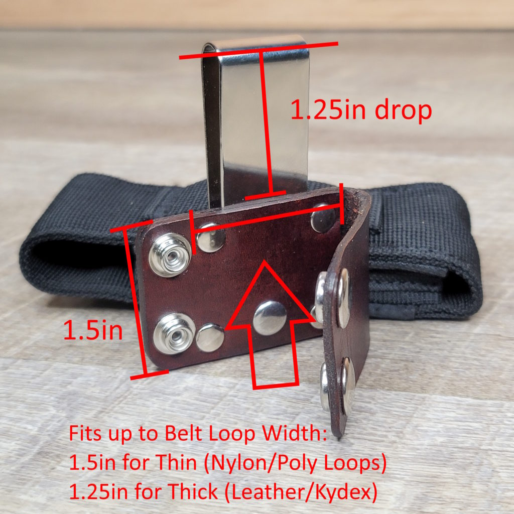 Leather Sheath Belt Clip Adapter for Leatherman Gerber SOG ...