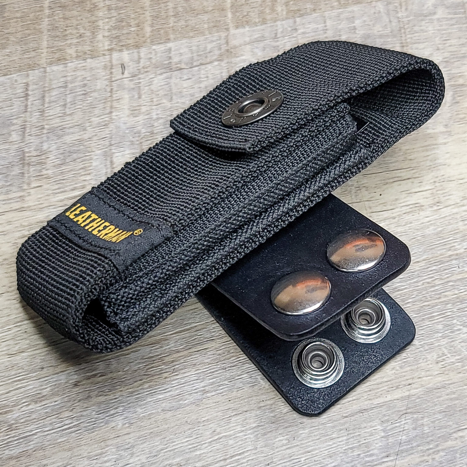 Horizontal Carry Leather Sheath Belt Adapter for Leatherman Multi-Tool ...